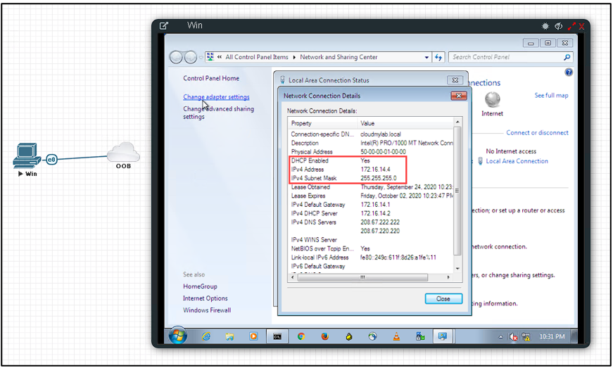 EVE-NG OOB ACCESS ( Use of Cloud1 network)